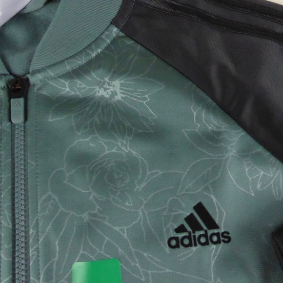 adidas | Jackets & Coats | Adidas Colorblock Floral Track Jacket Nwt 3 ...